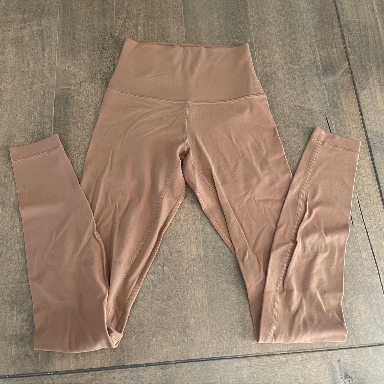 sand color Lululemon align leggings!! (28"... | Depop