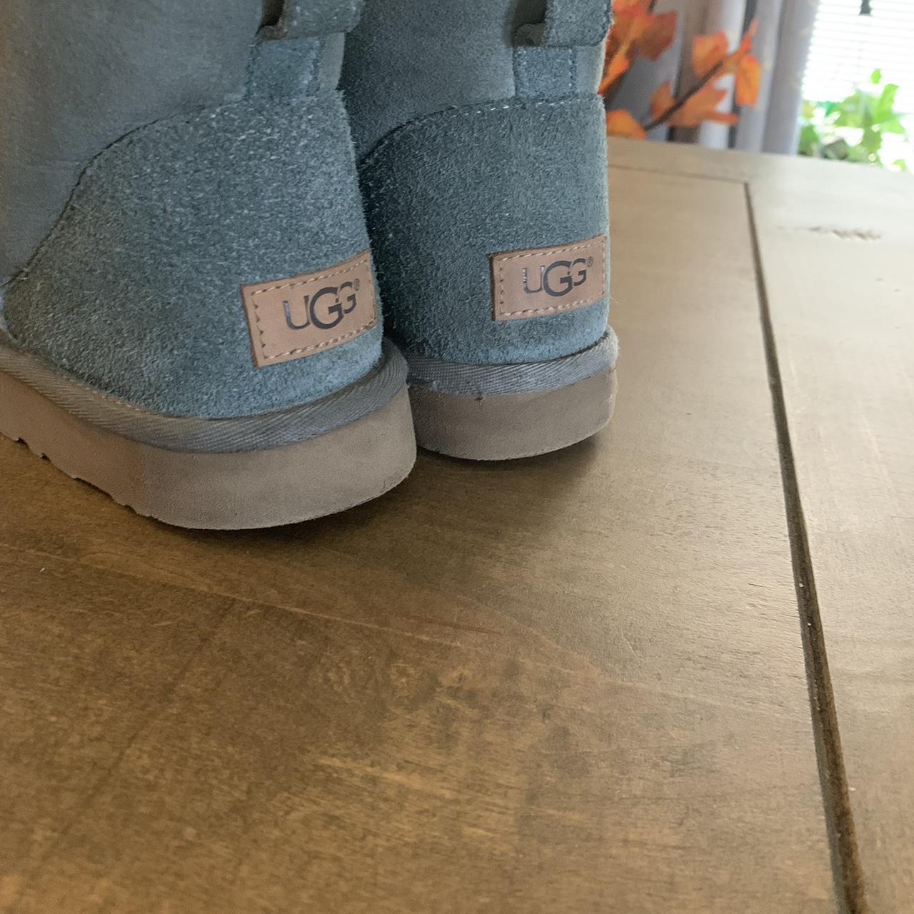 light blue classic mini UGG boots!! in amazing... - Depop