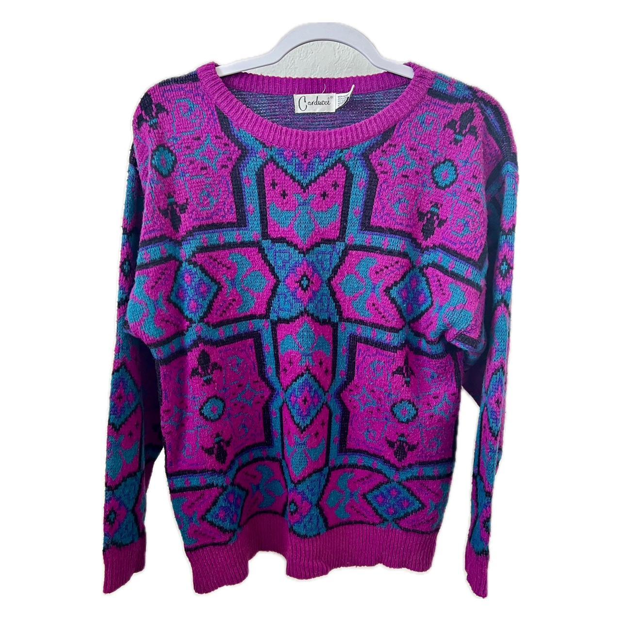 Vintage 1980s Carducci sweater. Women’s size large.... - Depop