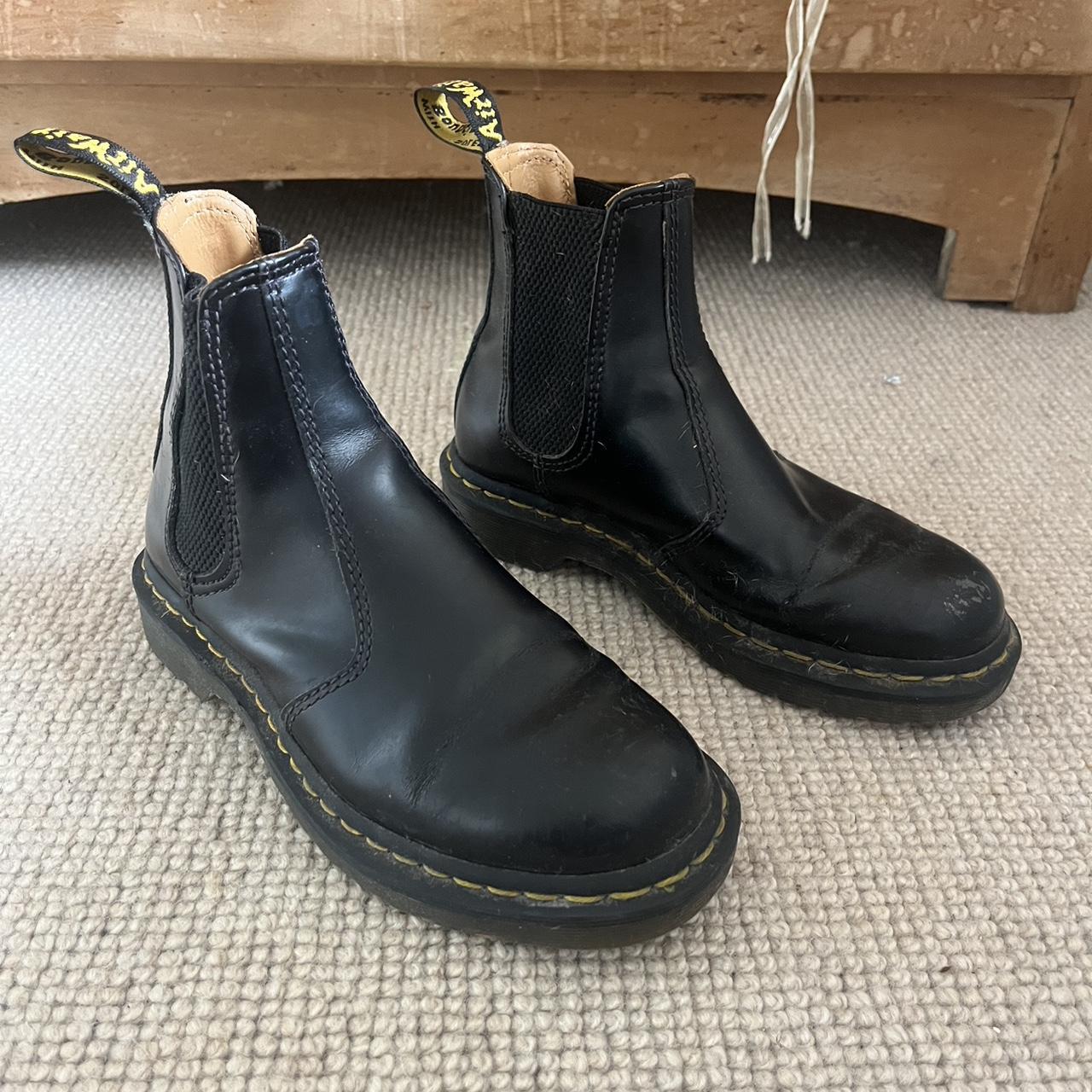 Doc Martin Chelsea boots. Good condition. Partly... - Depop