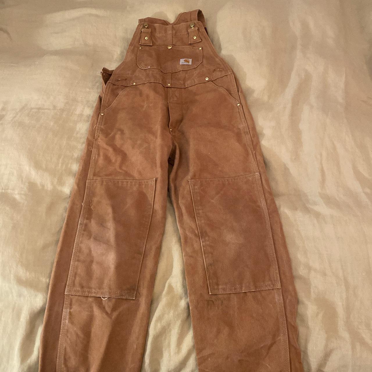Carhartt overalls (: Size : medium youth 10-12 I... - Depop