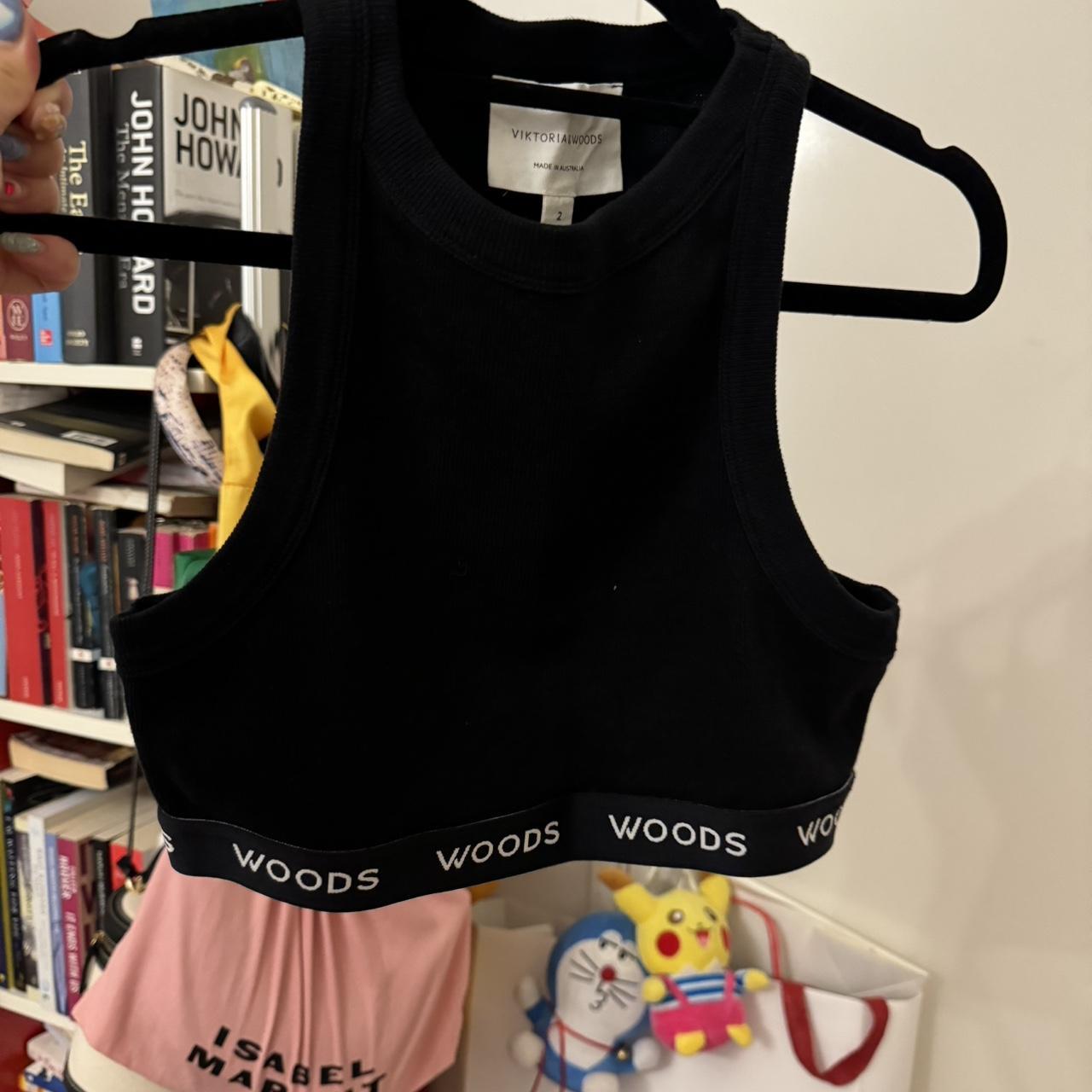 VIKTORIA WOODS CROPPED SINGLET worn twice For... - Depop