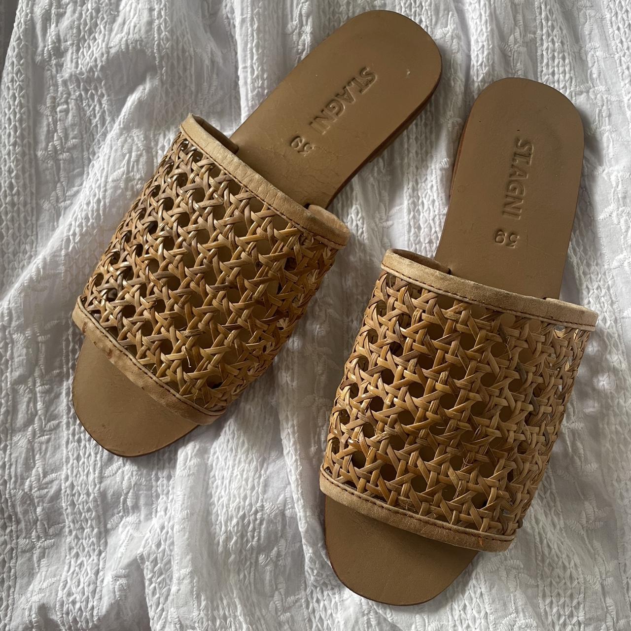 St Agni Rattan Slides Gorgeous summer go-to slip... - Depop