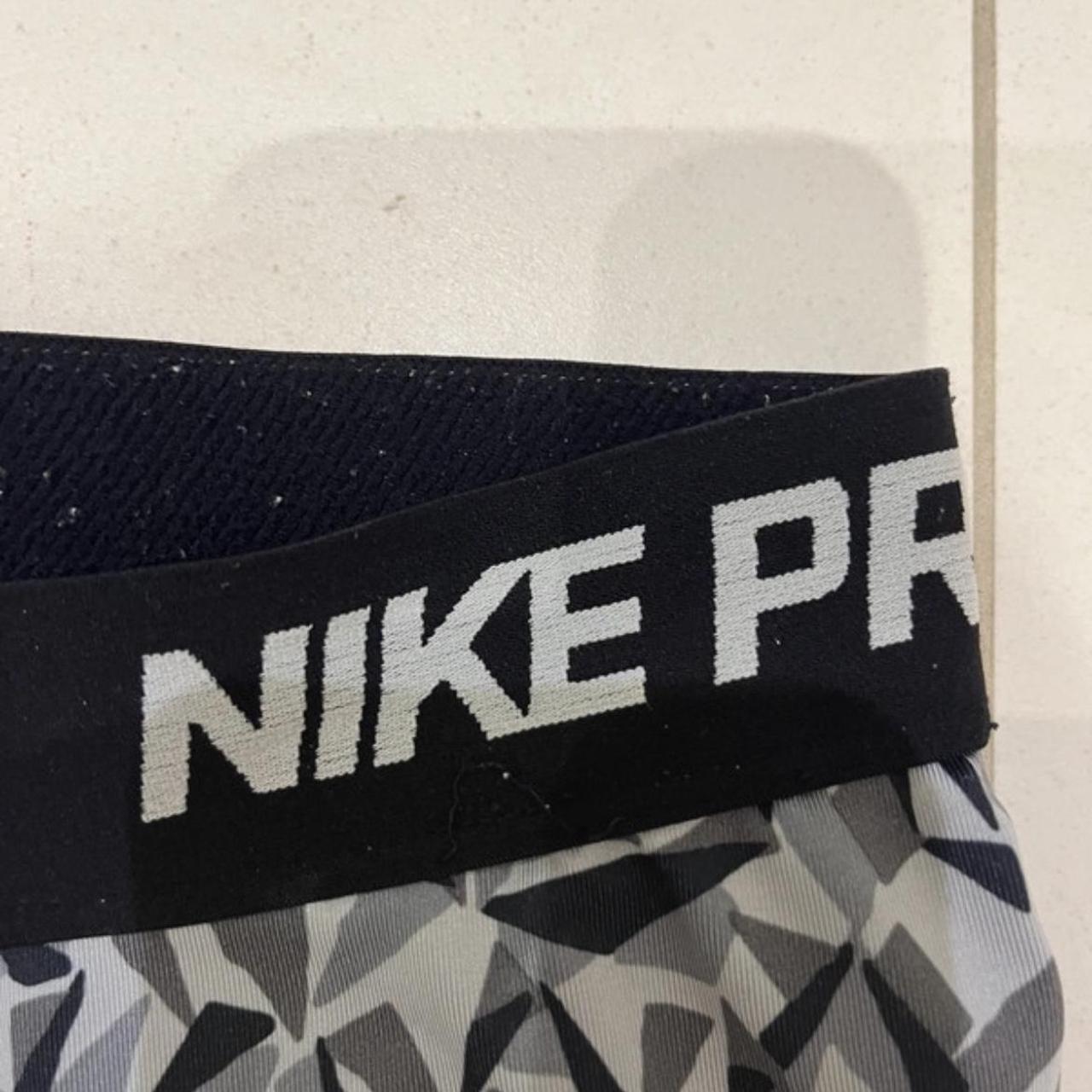 Nike pro shorts Grey and black pattern Nike pro... - Depop