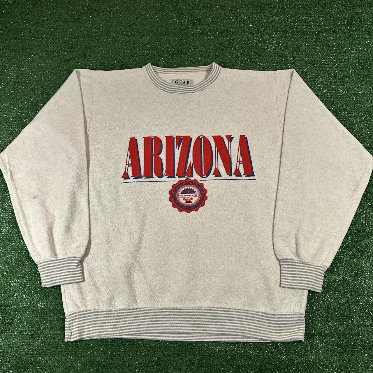 vintage 90s university of arizona sweatshirt size... - Depop