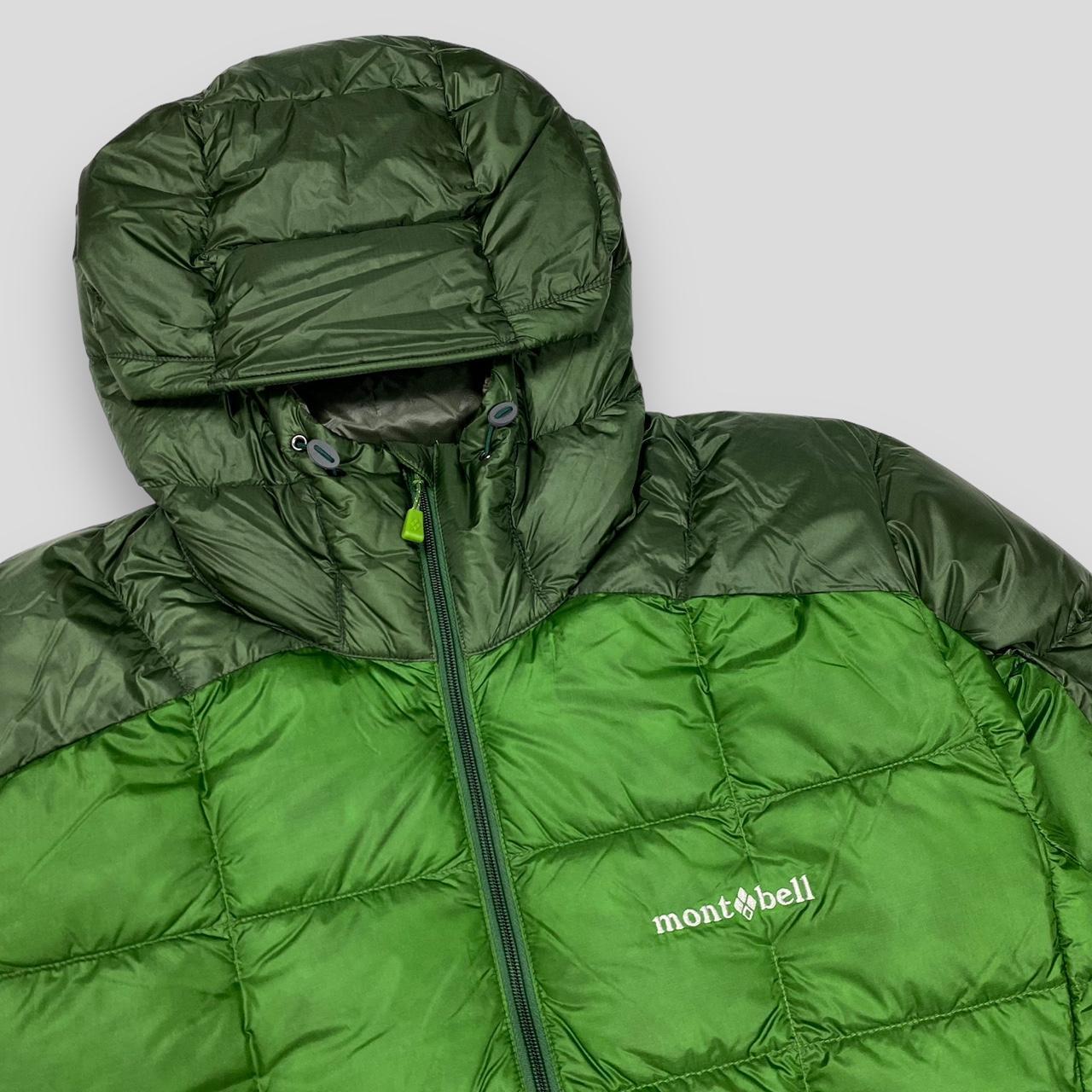 Montbell Puffer Jacket - Green 800 goose down... - Depop