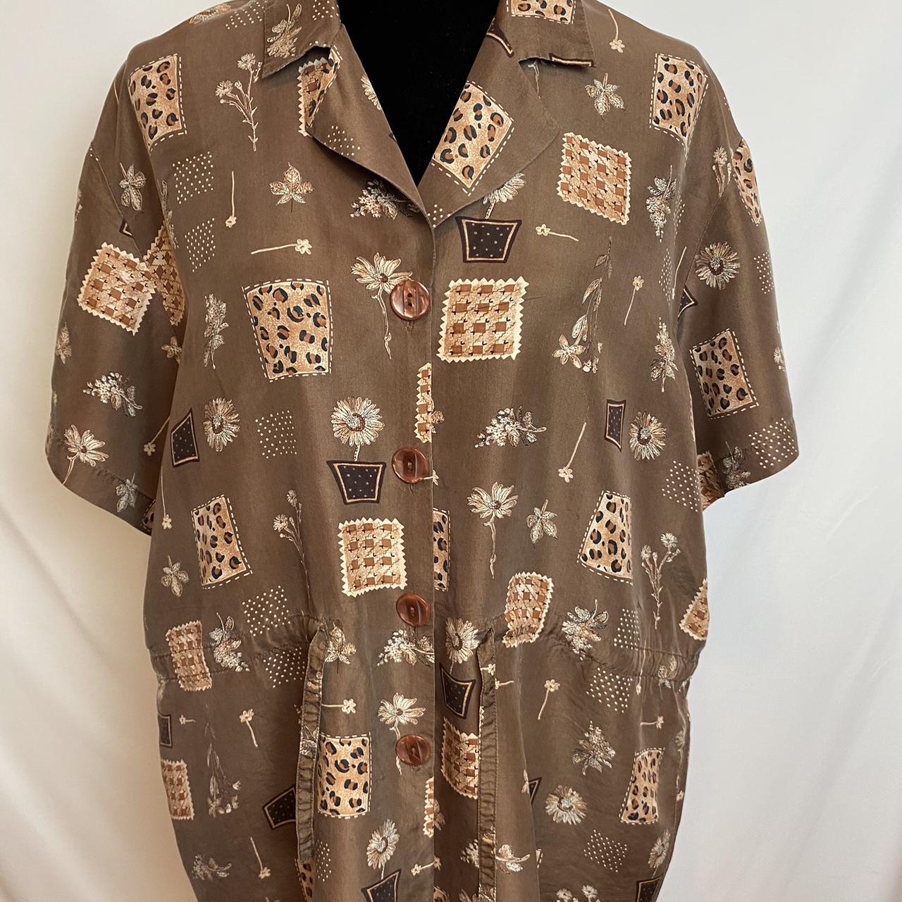 Melrose Studio 100% silk blouse. Very comfortable... - Depop