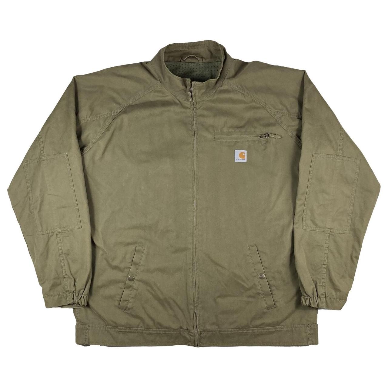 Green Carhartt Jacket J299 Mesh Lined... - Depop