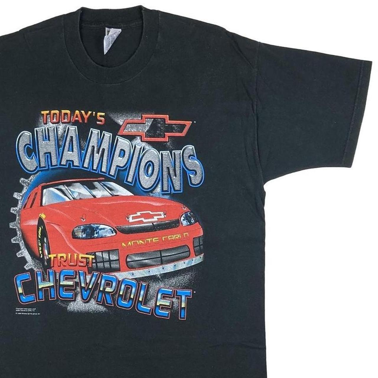 Vintage Chevrolet Racing T Shirt Size XL 23” pit to... - Depop