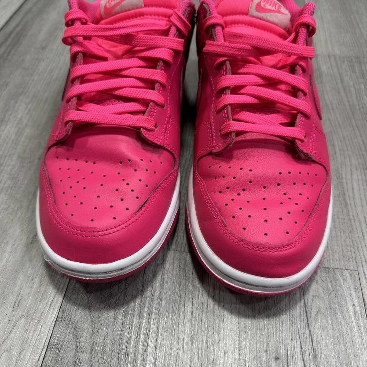 Nike Dunk Low Retro Barbie Hot Pink White Shoes... - Depop