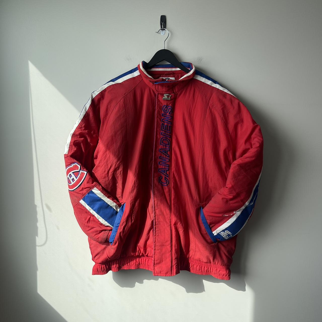 Starter Men's Red and Blue Jacket | Depop
