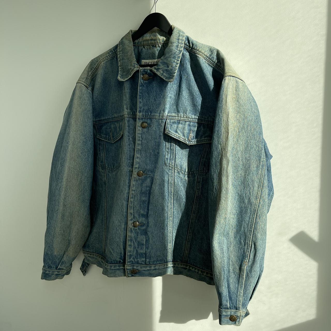 VINTAGE FADED "BUGLE BOY" DENIM JACKET Please note... - Depop