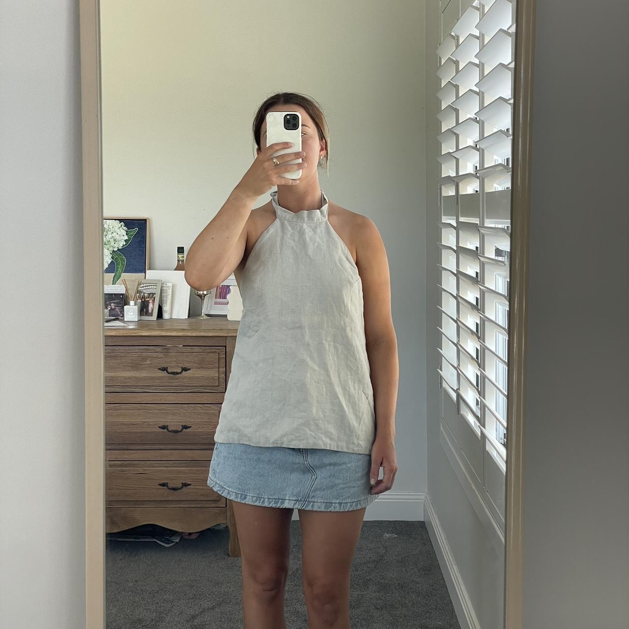 SIR the label backless halter neck top, 100%... - Depop