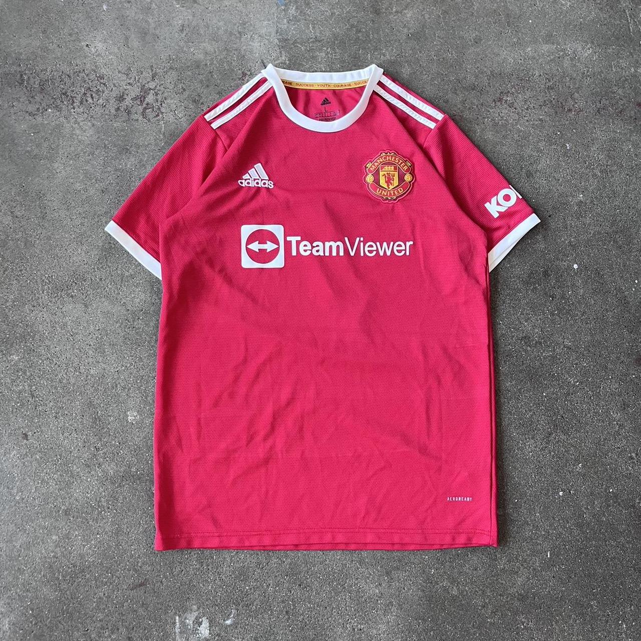 adidas manchester united teamviewer ronaldo soccer... - Depop