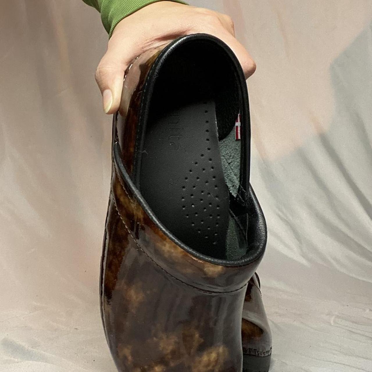 Sanita Women's Black and Brown Clogs | Depop