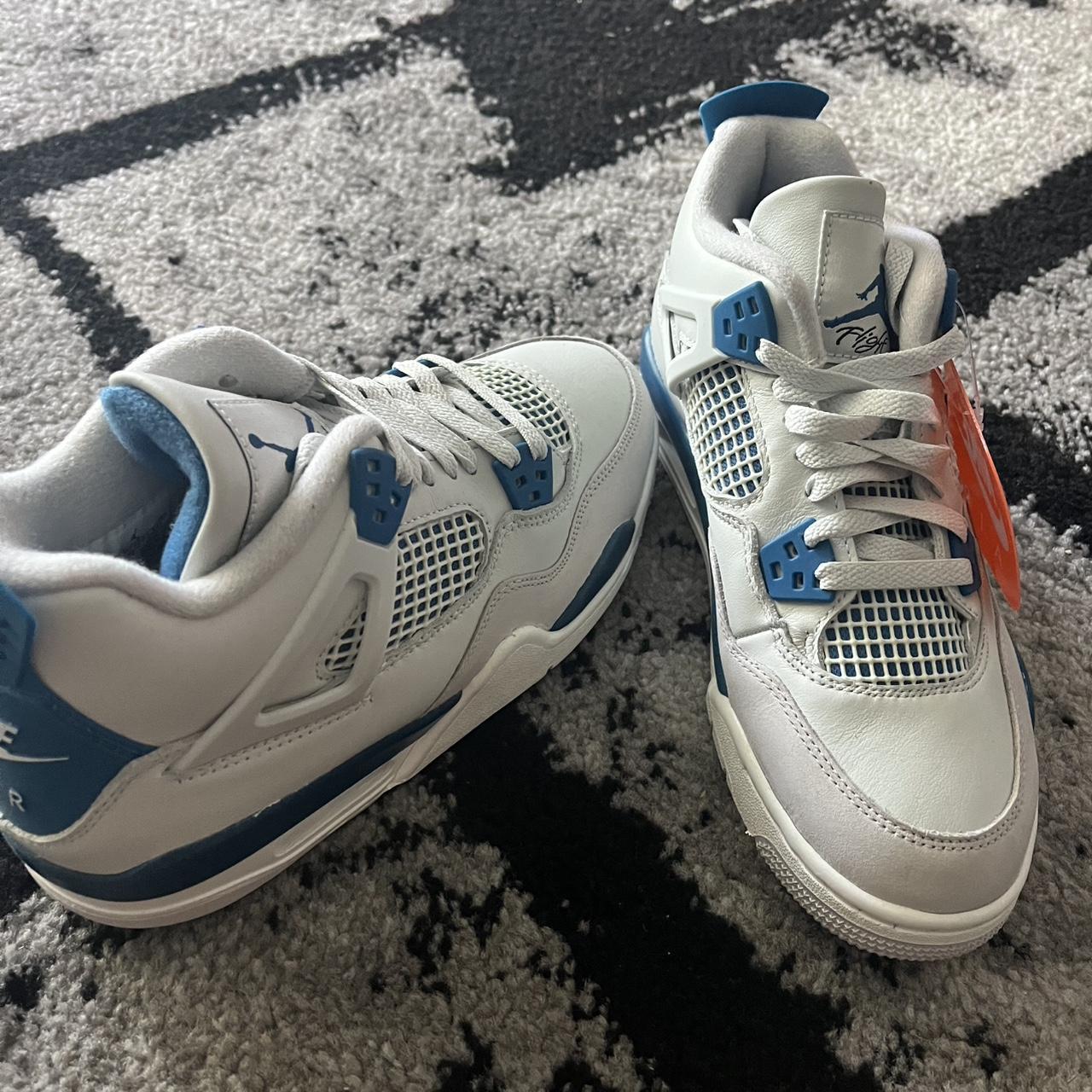Jordan 4’s Military Blue Size 8 Womans Perfect... | Depop