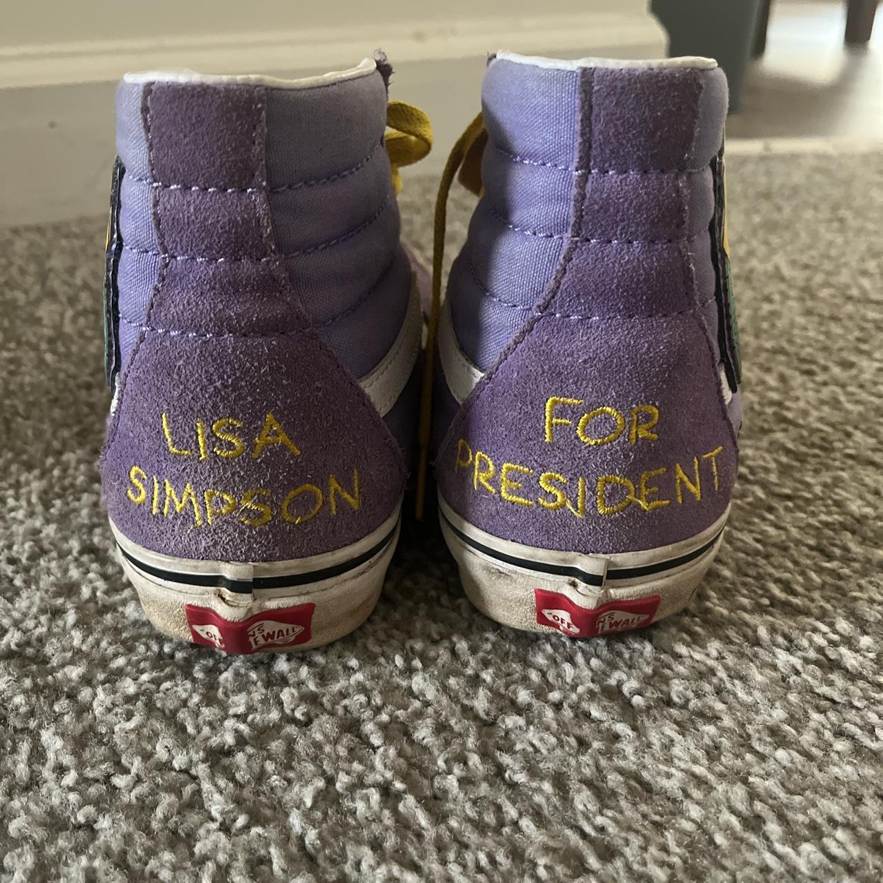 lisa simpson x vans collab sneakers + plus they came... - Depop