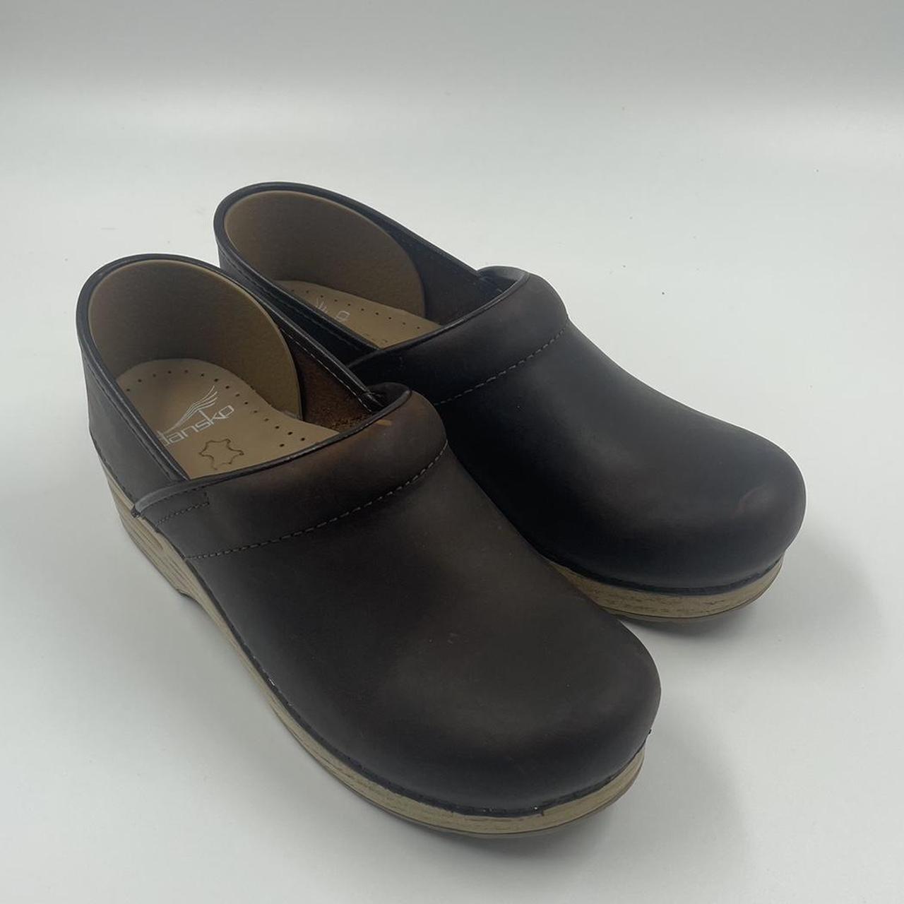 Dansko brown clogs. Worn one. Bought at dansko in... - Depop