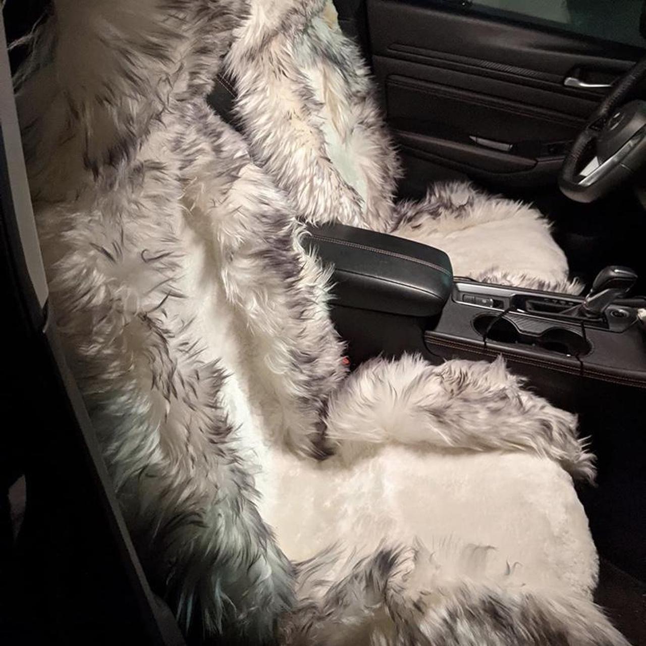 1 pc faux Fur Car Front Seat Cover Cushion Mat Long... - Depop