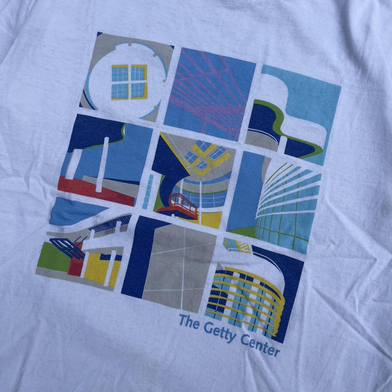Vintage 90s the Getty center tshirt Size M Made... - Depop