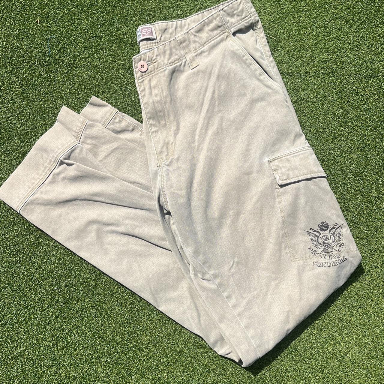 Y2K skater Fox Racing vintage cargo pants size 34... | Depop