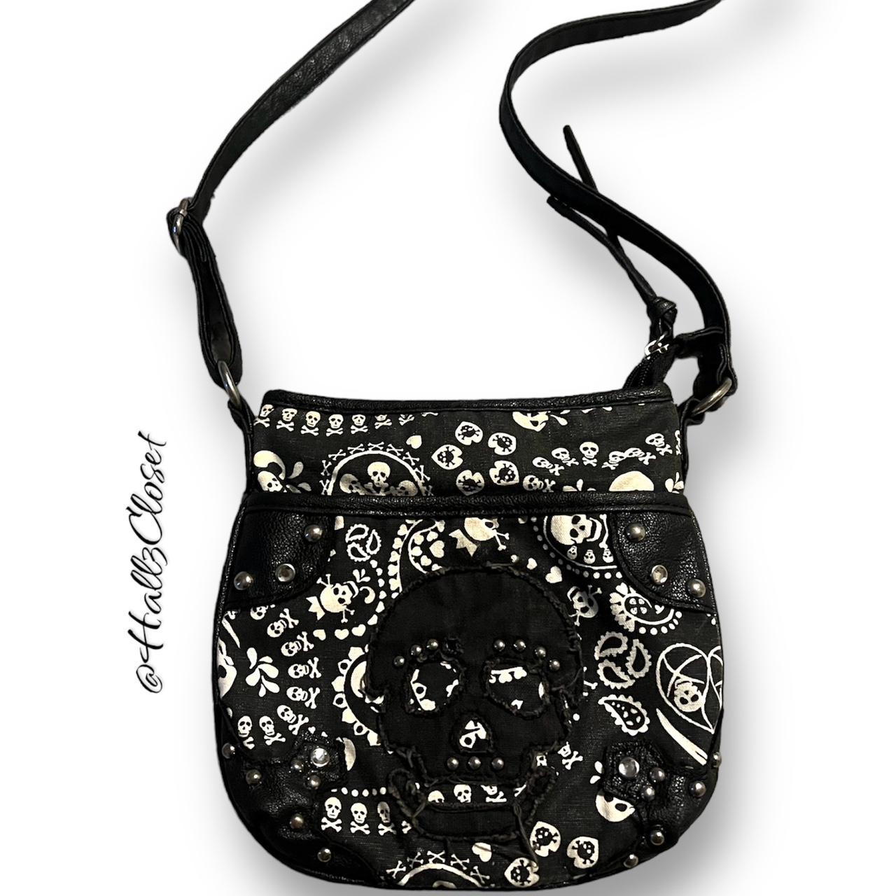 vintage skull crossbody purse #emo #2014core... - Depop