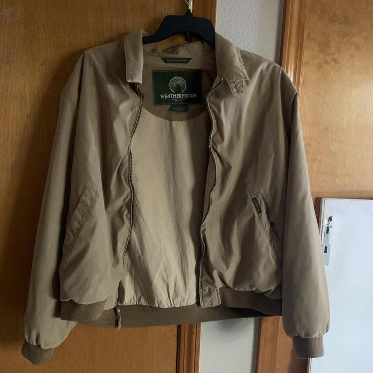 Weatherproof khaki colored bomber jacket Brand new... - Depop