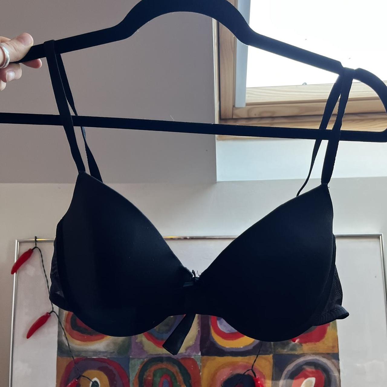 Black T-shirt bra. T-shirt bra. Size 36C. From primark. - Depop