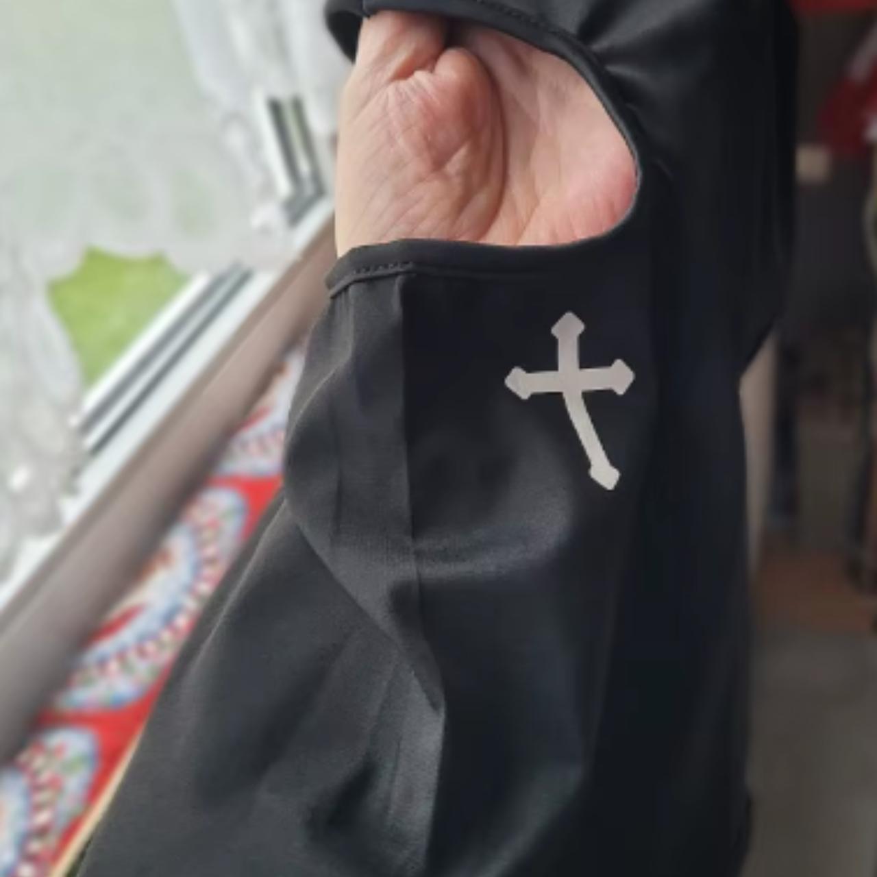 BLACK Breathable Black Cross Balaclava Face Ski Mask... | Depop