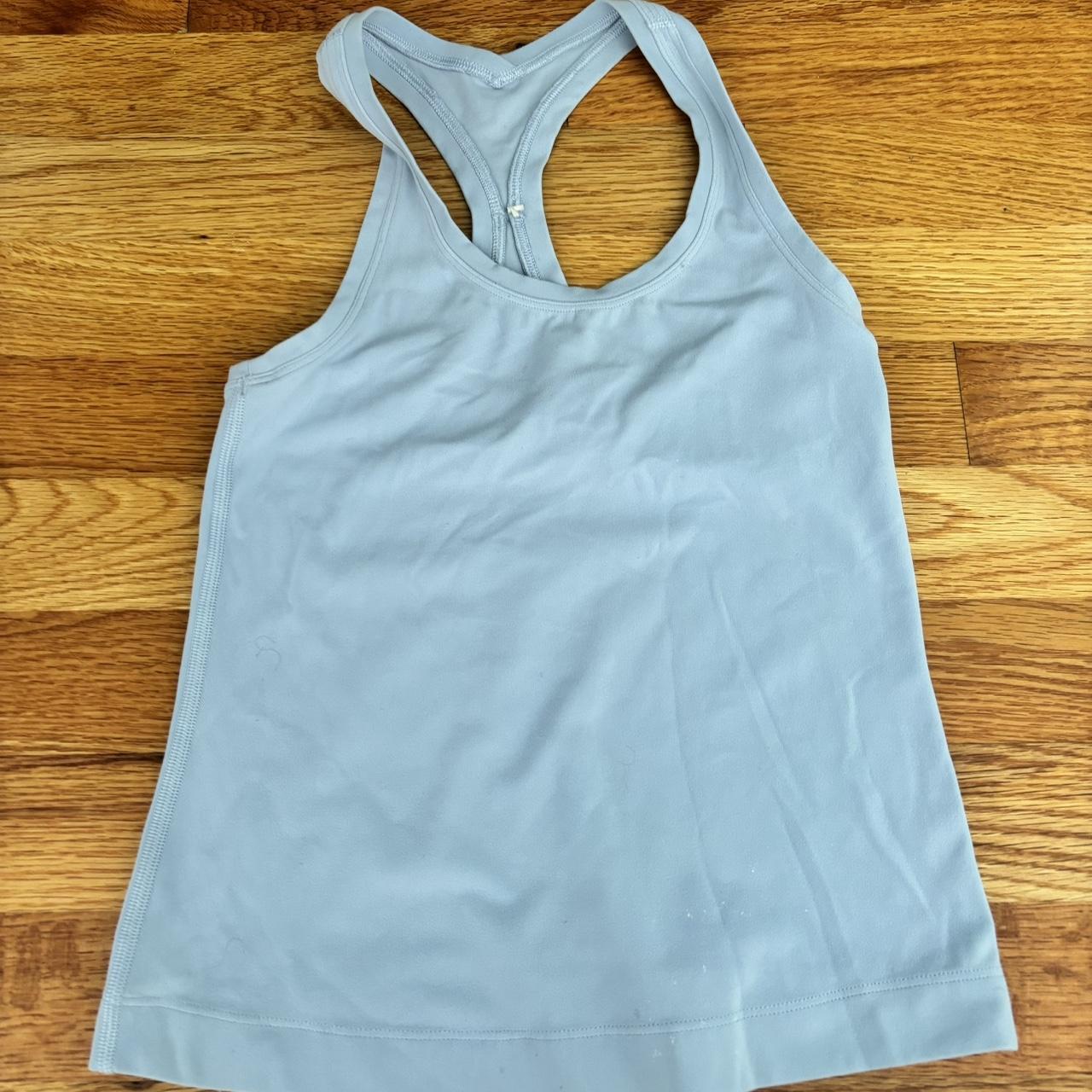 Lululemon align light blue tank. Size 2, barely... - Depop
