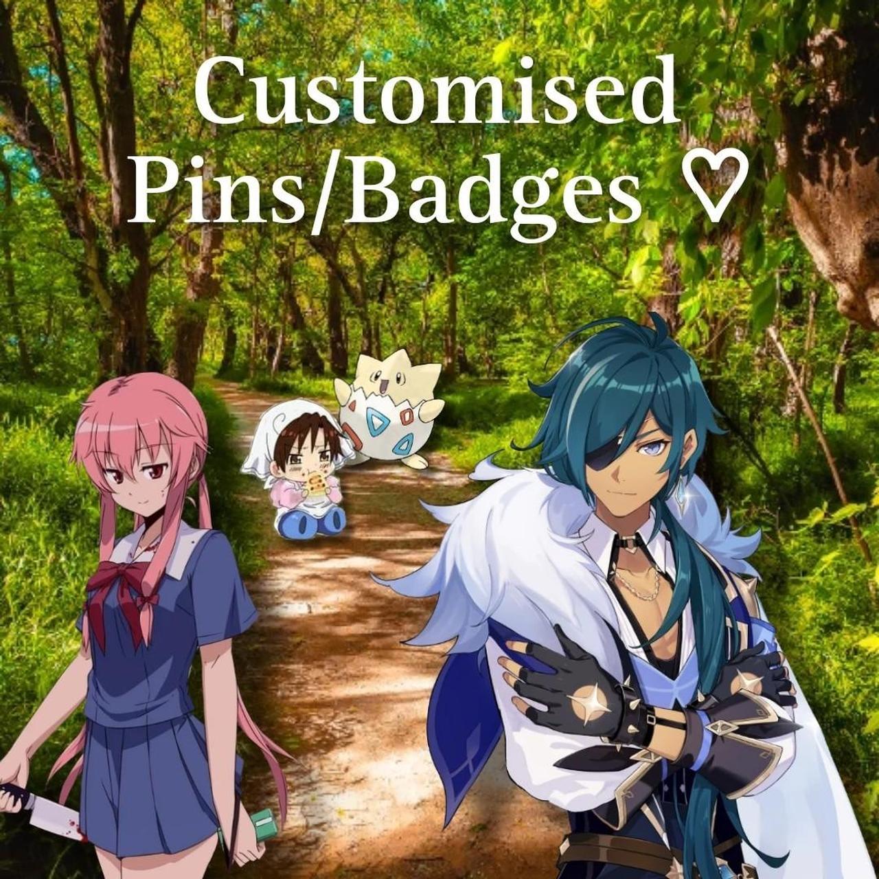 Customised Pins / Badges, for a limited time... - Depop