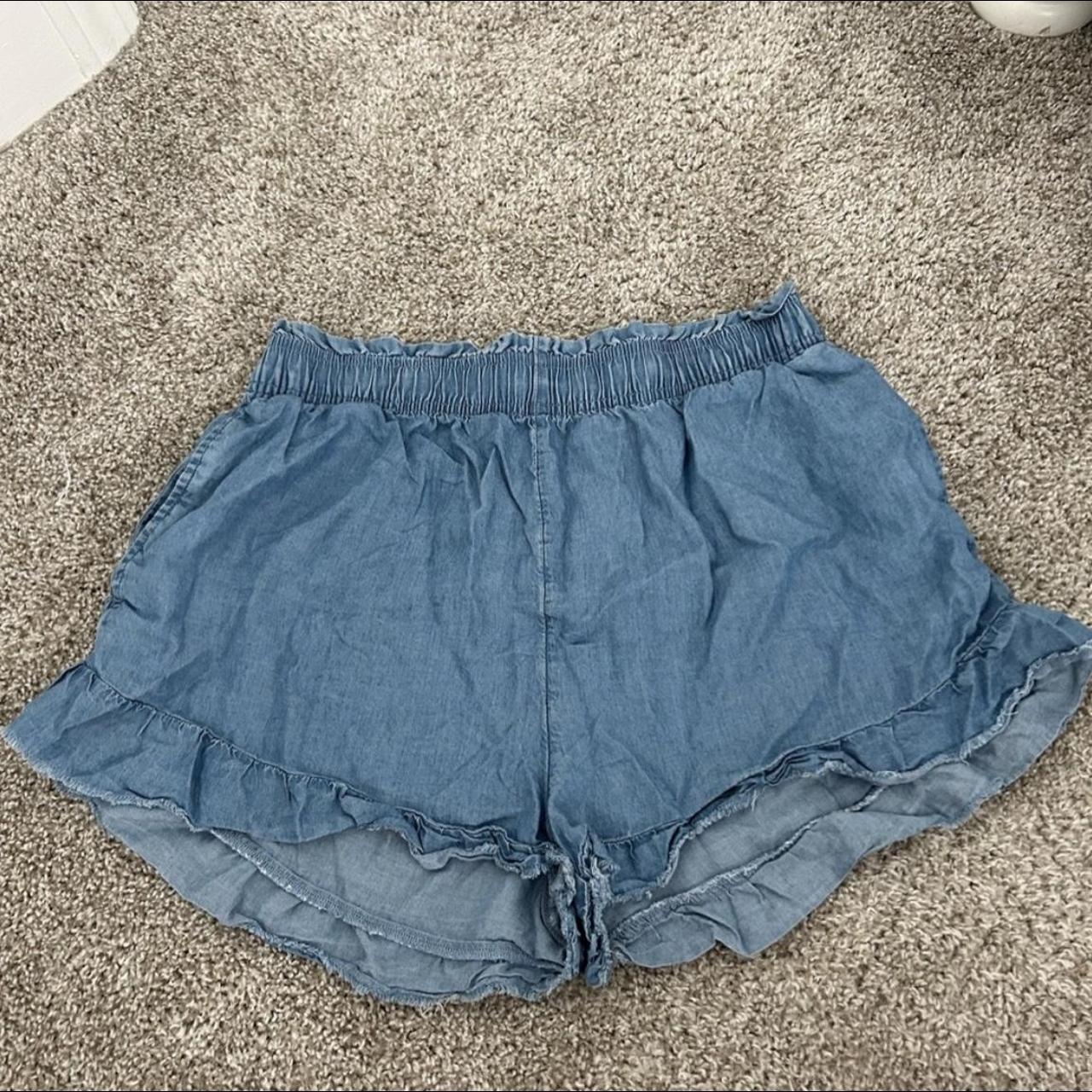 Aerie Women's Blue Shorts | Depop