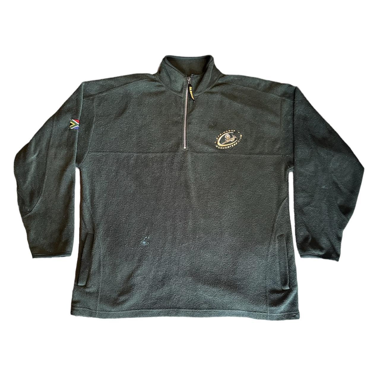 South Africa Springboks Rugby Quarter Zip Fleece... - Depop