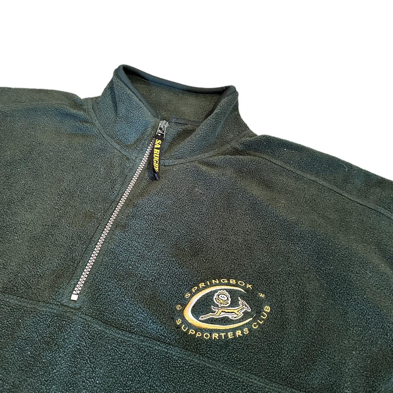 South Africa Springboks Rugby Quarter Zip Fleece... - Depop