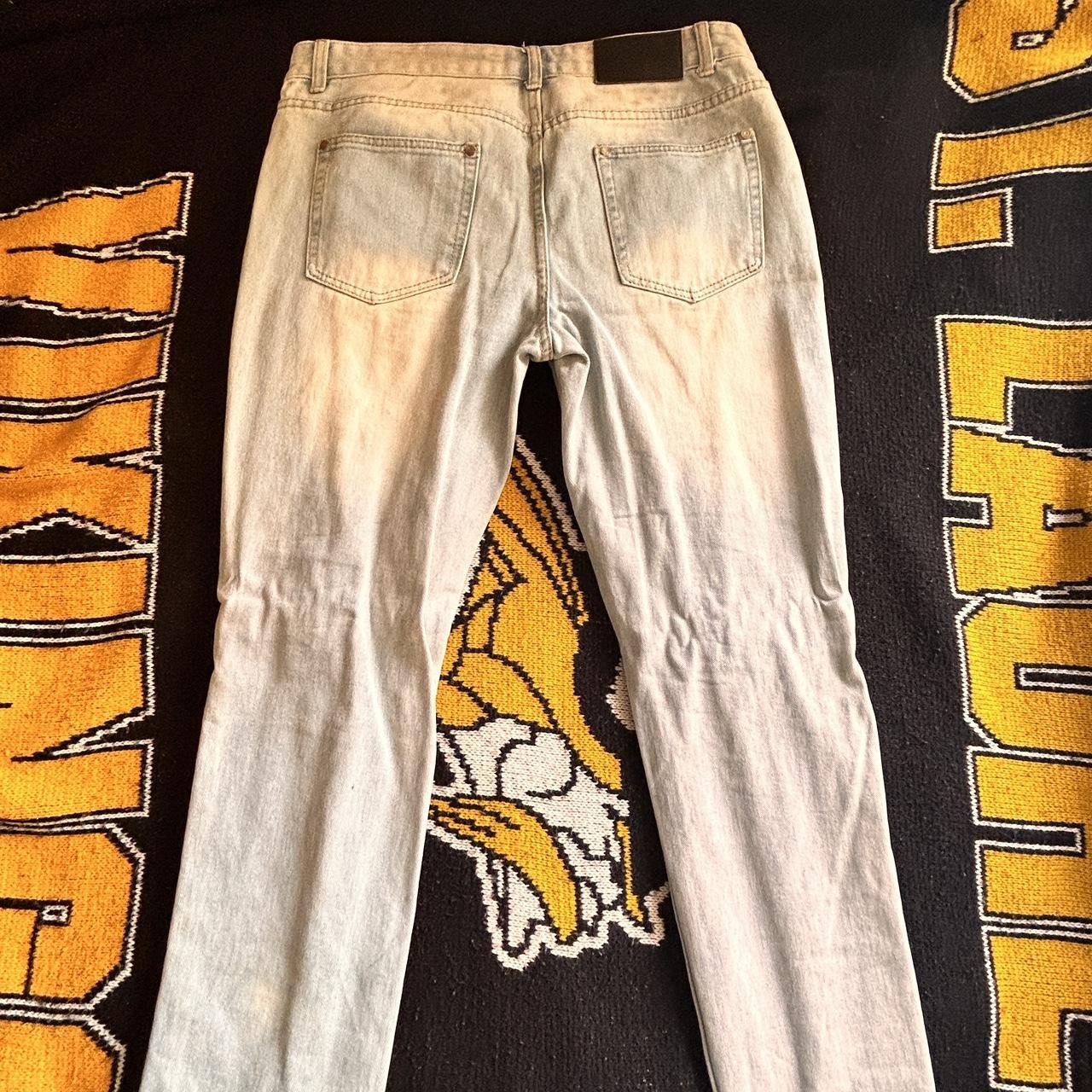 Ripped Oversized Stack Jeans - Depop