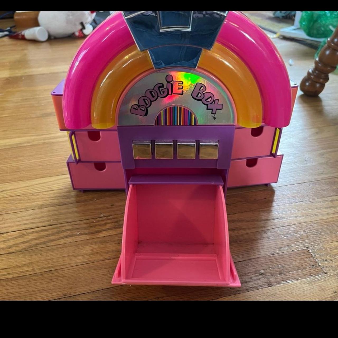 Vintage neon "jukebox" themed carrying case. Top... | Depop