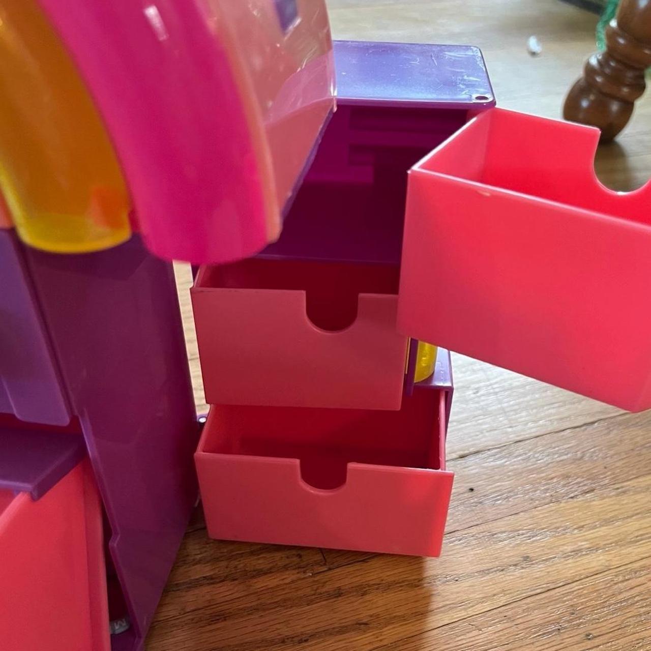 Vintage neon "jukebox" themed carrying case. Top... | Depop