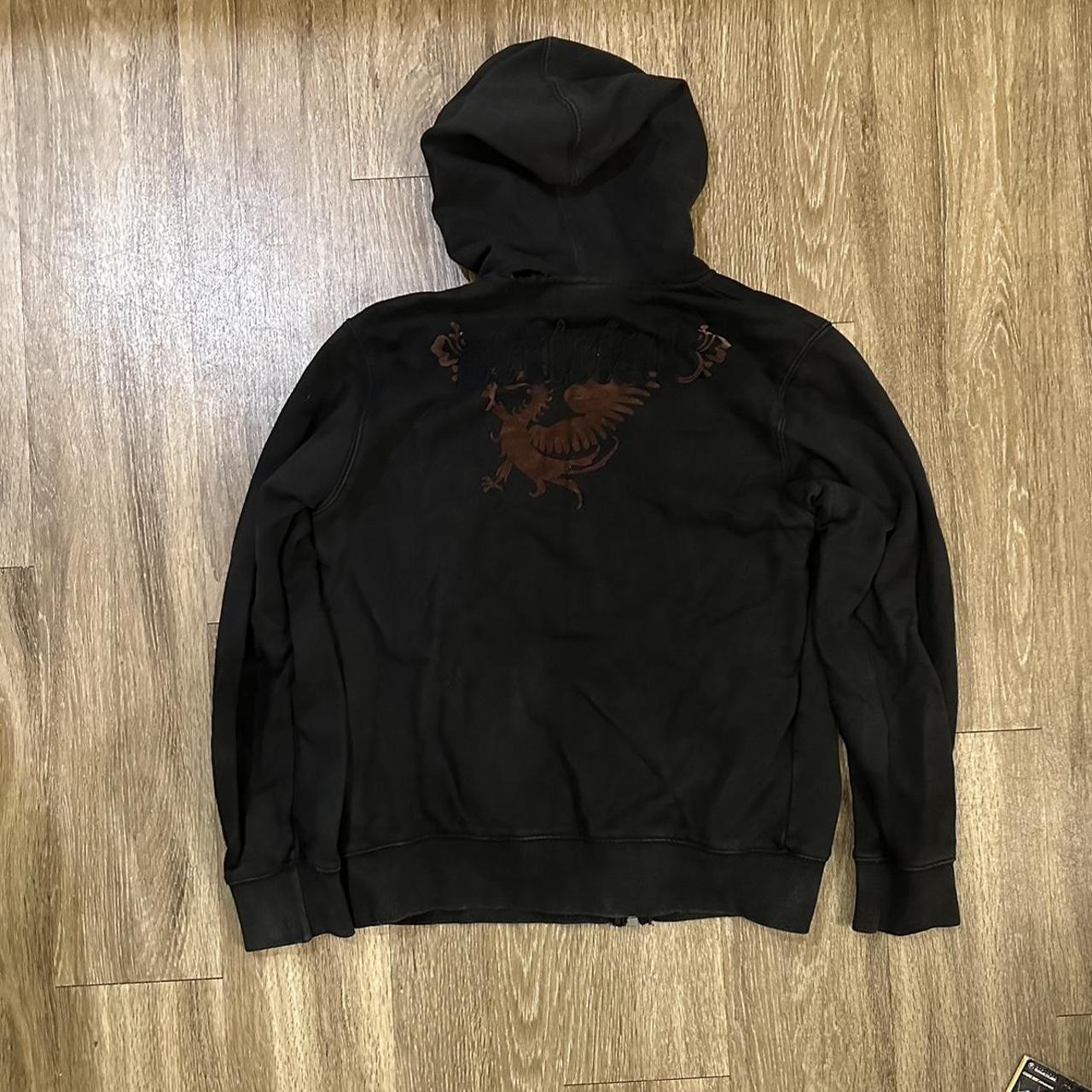 Y2K Affliction Style Afficial Mallcore Emo Goth Zip... - Depop