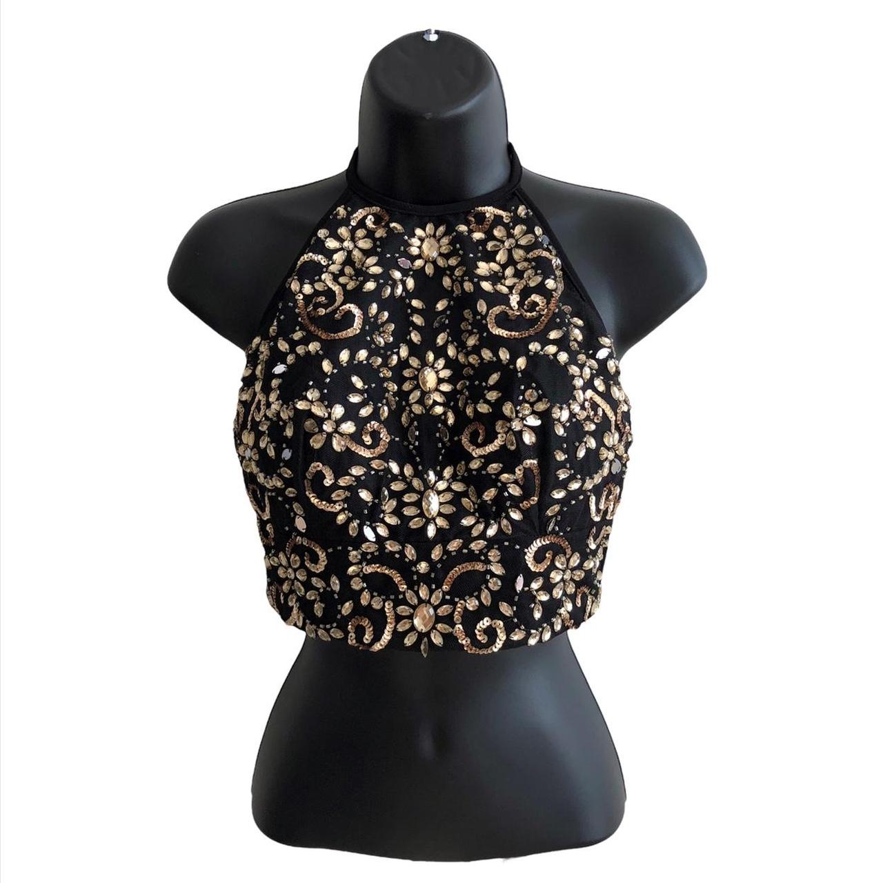 🪩 sparkle halter top 🪩 Size: 5/6 🪩 Excellent... - Depop