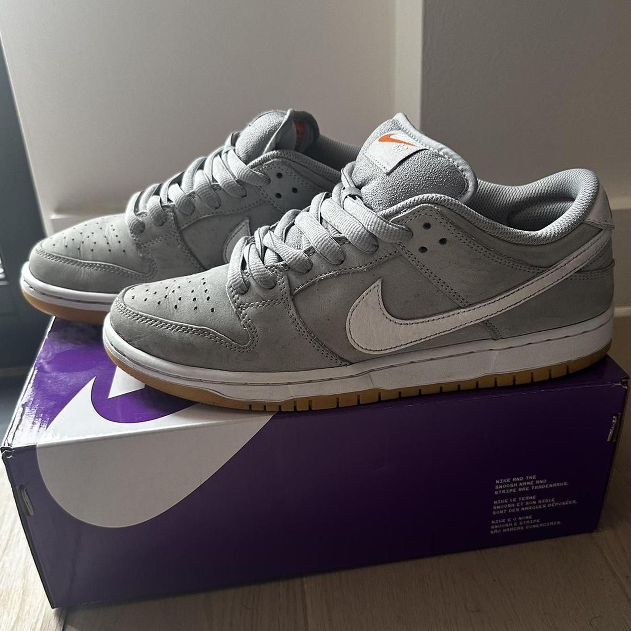 Nike SB dunks Wolf grey / White In good condition... - Depop