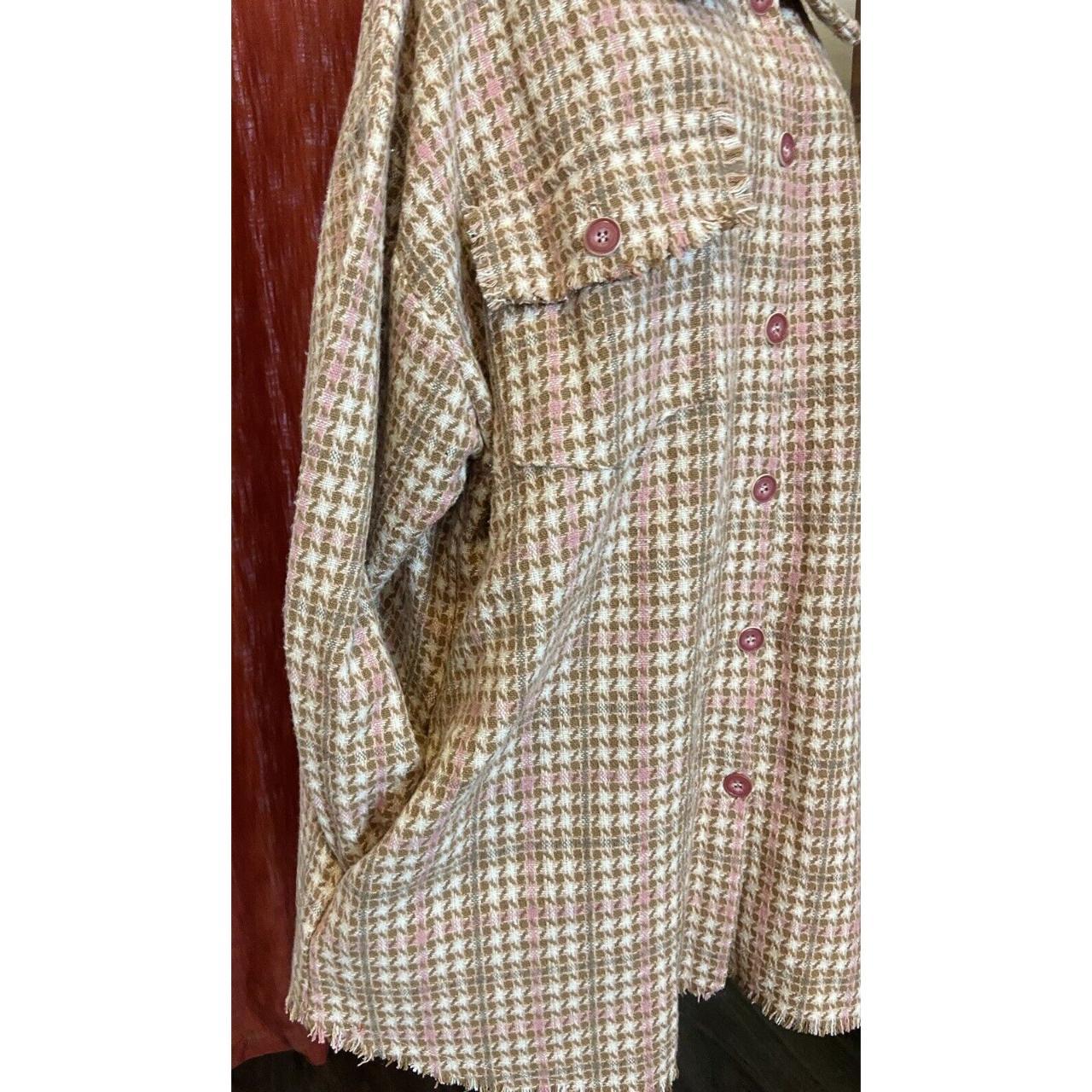 This colorful flannel shirt jacket from Davi & Dani... - Depop