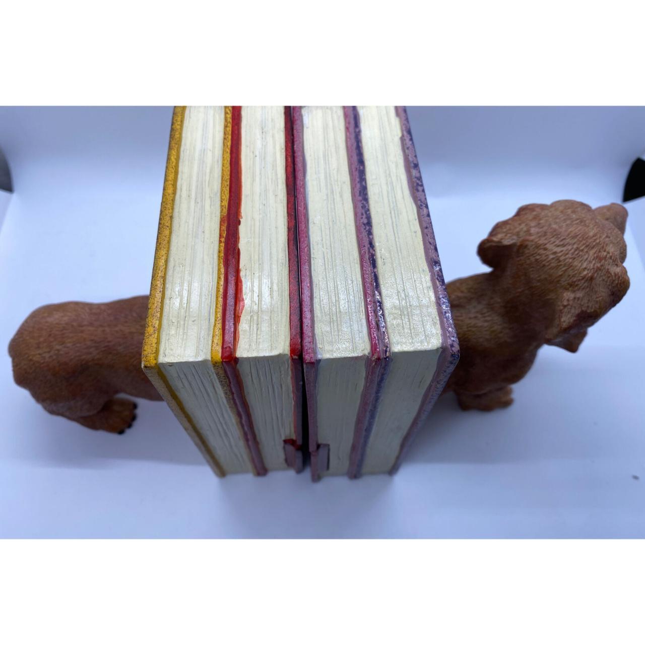 DACHSHUND DIARIES Resin Bookends w/Secret... - Depop
