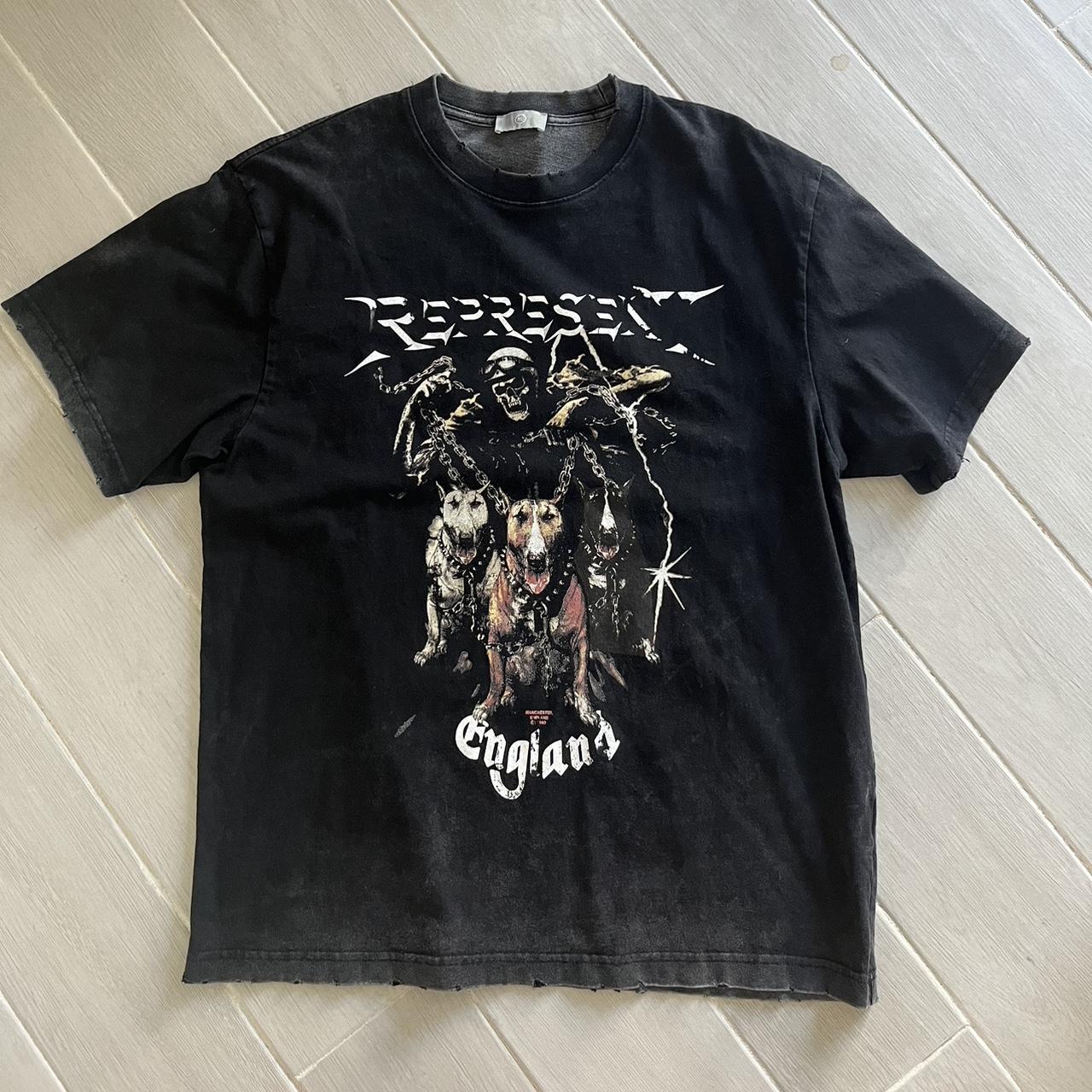 Represent London England three dog tee size XL but... - Depop