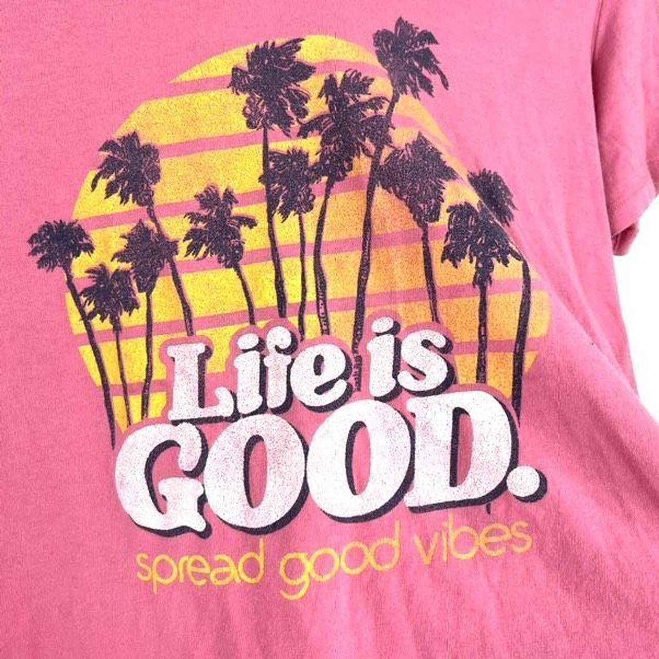 Life is Good Vintage Style shirt small style... - Depop