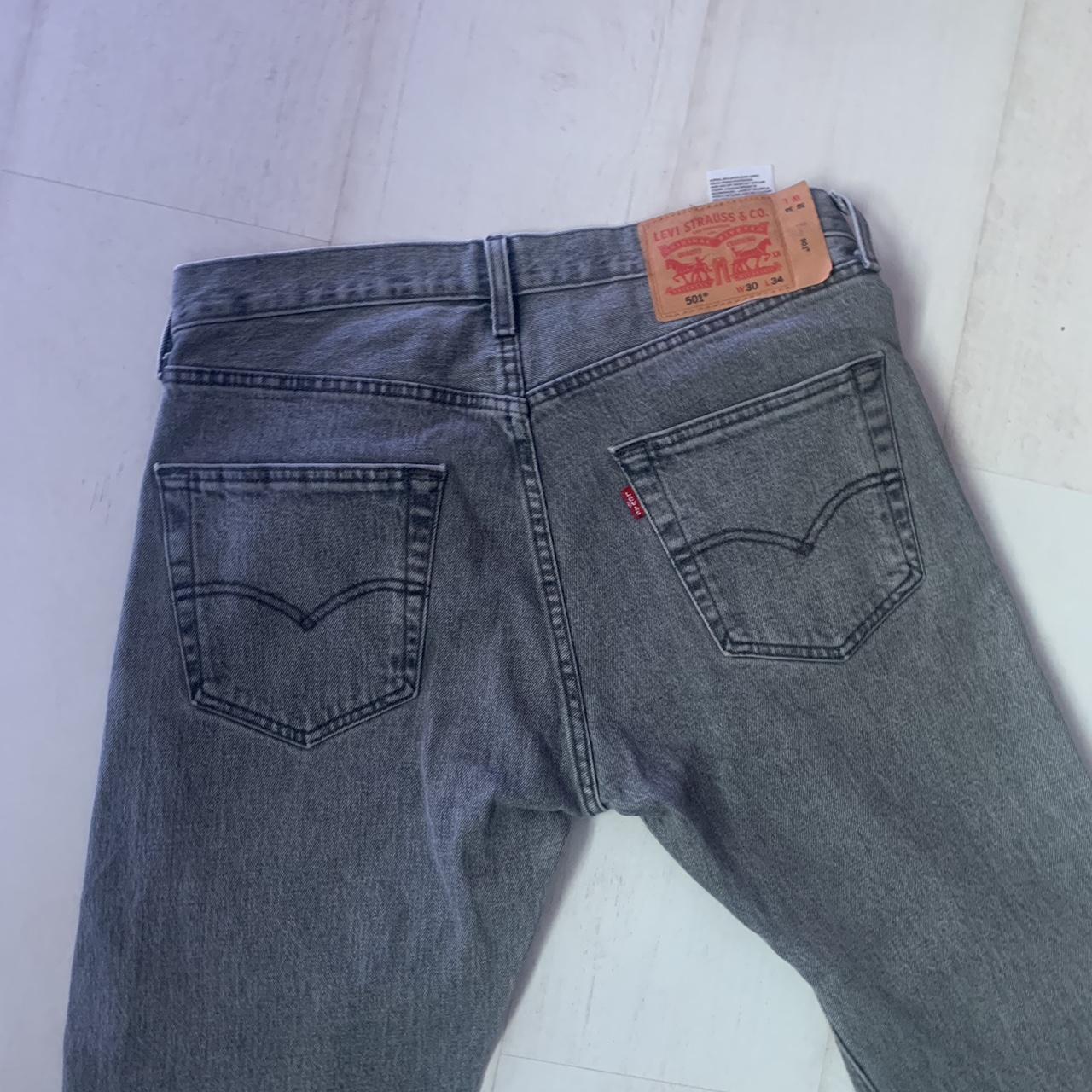 Levi’s grey 501 denim jeans Amazing condition.... - Depop