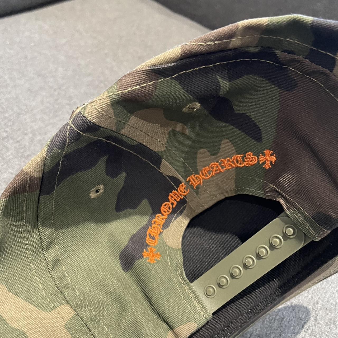 Chrome hearts camo and orange ch baseball hat Brand... - Depop