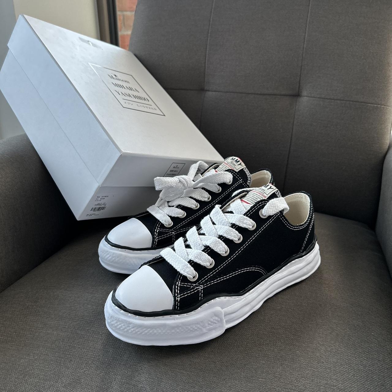 Maison Mihara Yasuhiro trainers Miharas Black and... - Depop