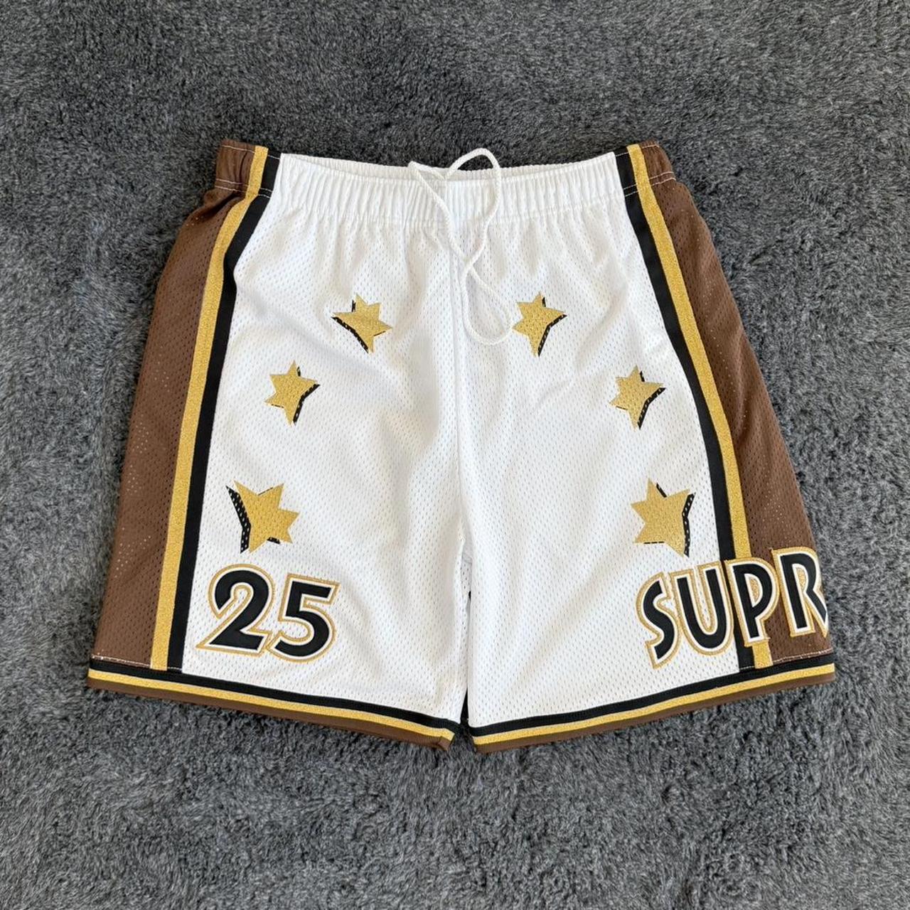 Supreme basketball black script mesh shorts Brand | Depop Supreme basketball black script mesh shorts Brand | Depop