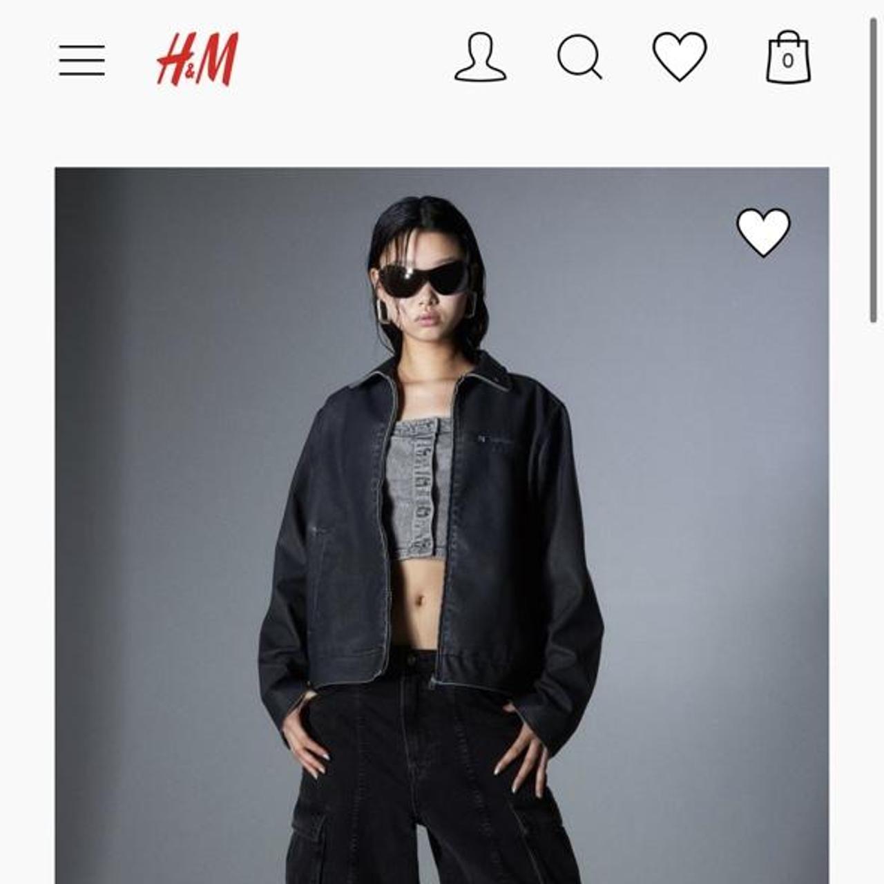 H&M coated jacket never been worn, still with tags... - Depop