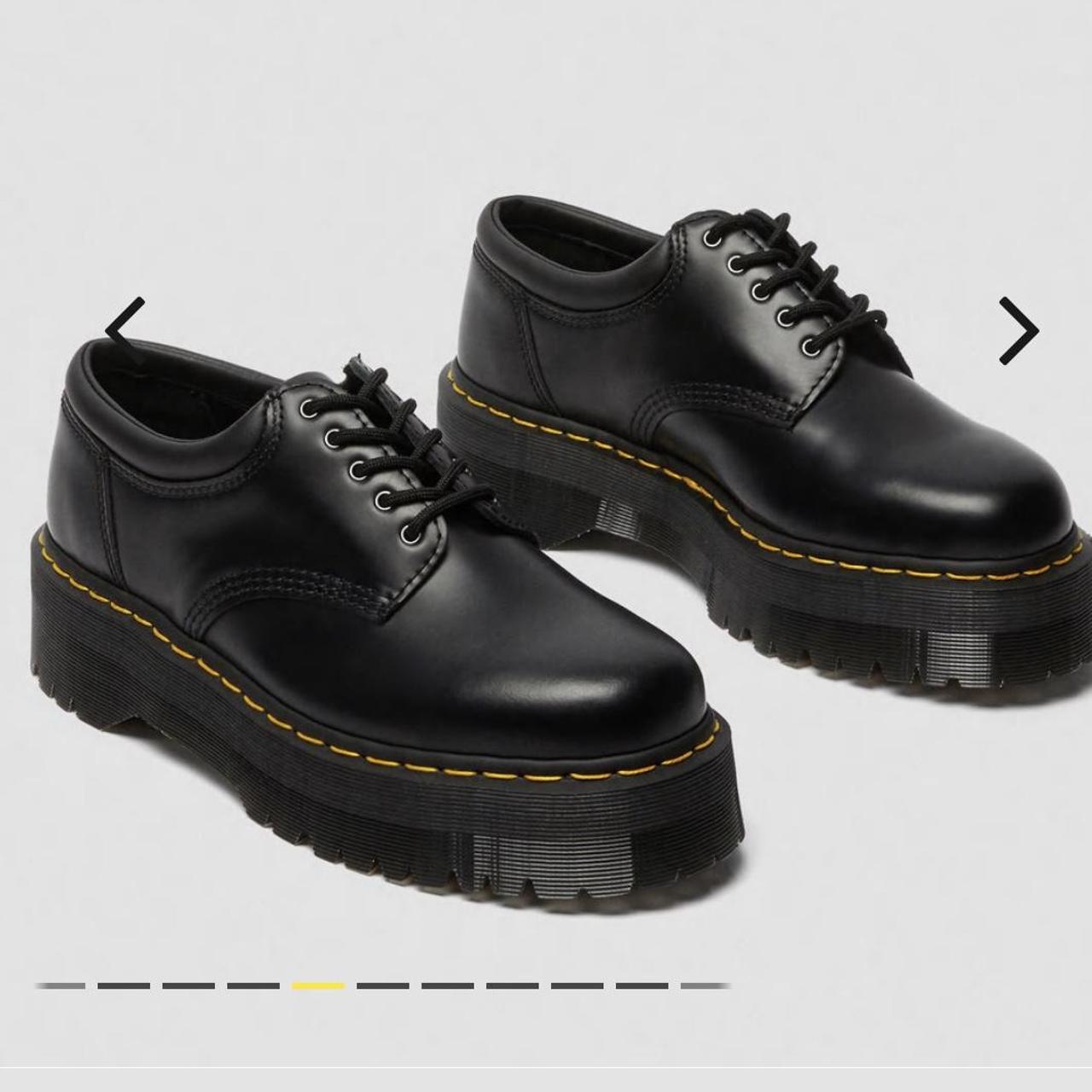 platform black low doc martens size women’s... - Depop